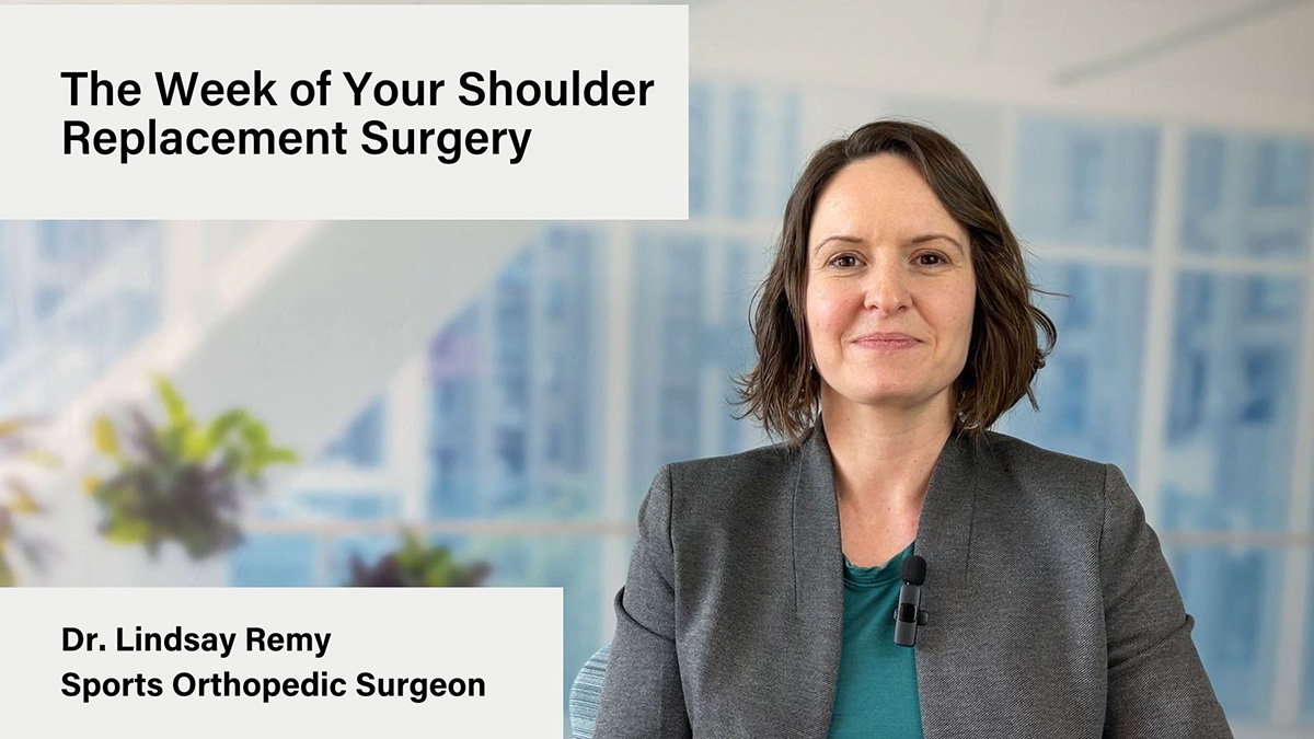 Dr. Lindsay Remy - Shoulder Replacement Surgery Videos - HMG
